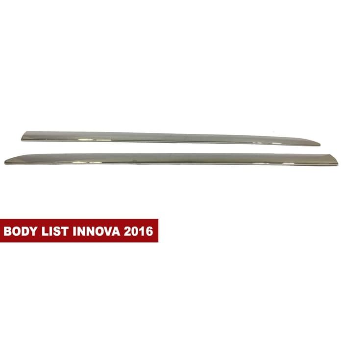 BODY TRIM/ SIDE MOLDING/ LIS SAMPING PINTU TOYOTA INNOVA 2016 CHROME ...