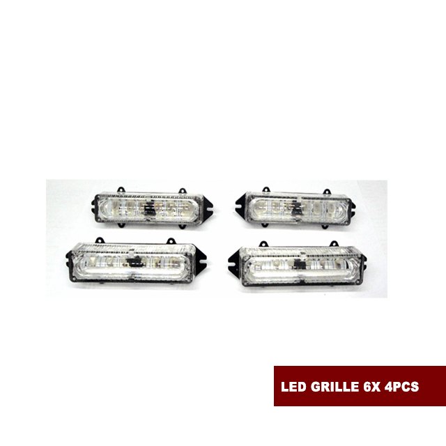 LAMPU LED GRILLE 6 TITIK LED 4 PCS FEDERAL - Lowin