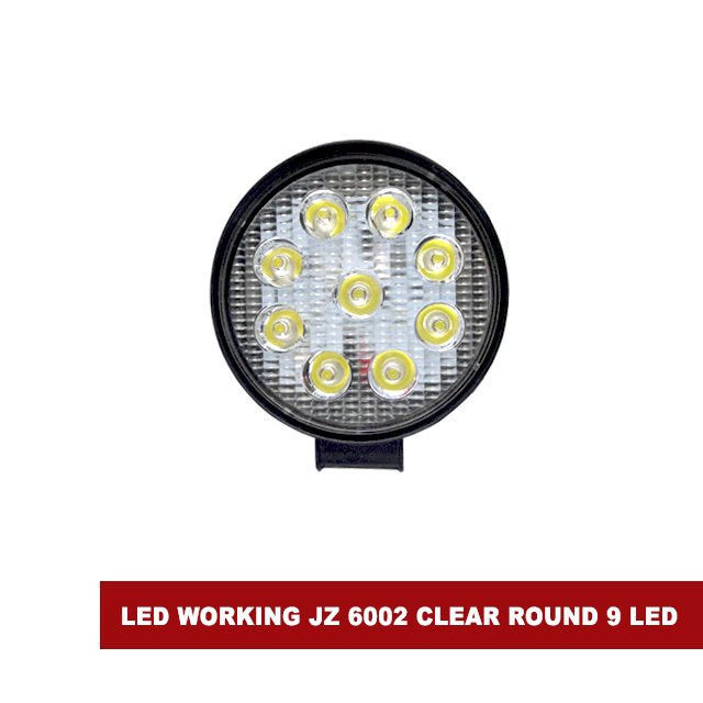 Led Working Light 27 Watt 9 Led Lampu Sorot Bulat Lampu Tembak Bulat